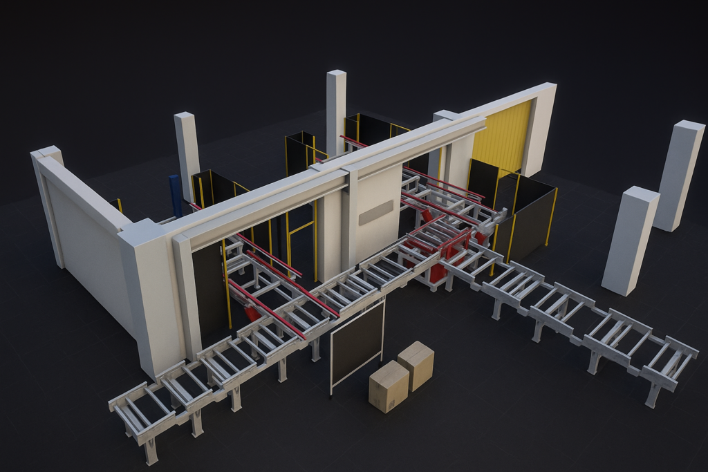 Heavy Vehicle Engine Production | Simumatik